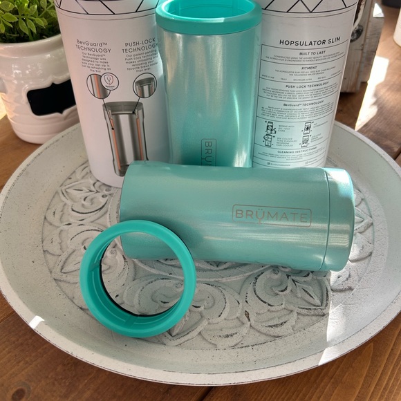 Brumate | Dining | New Brumate Hopsulator Slim Aqua Glitter | Poshmark